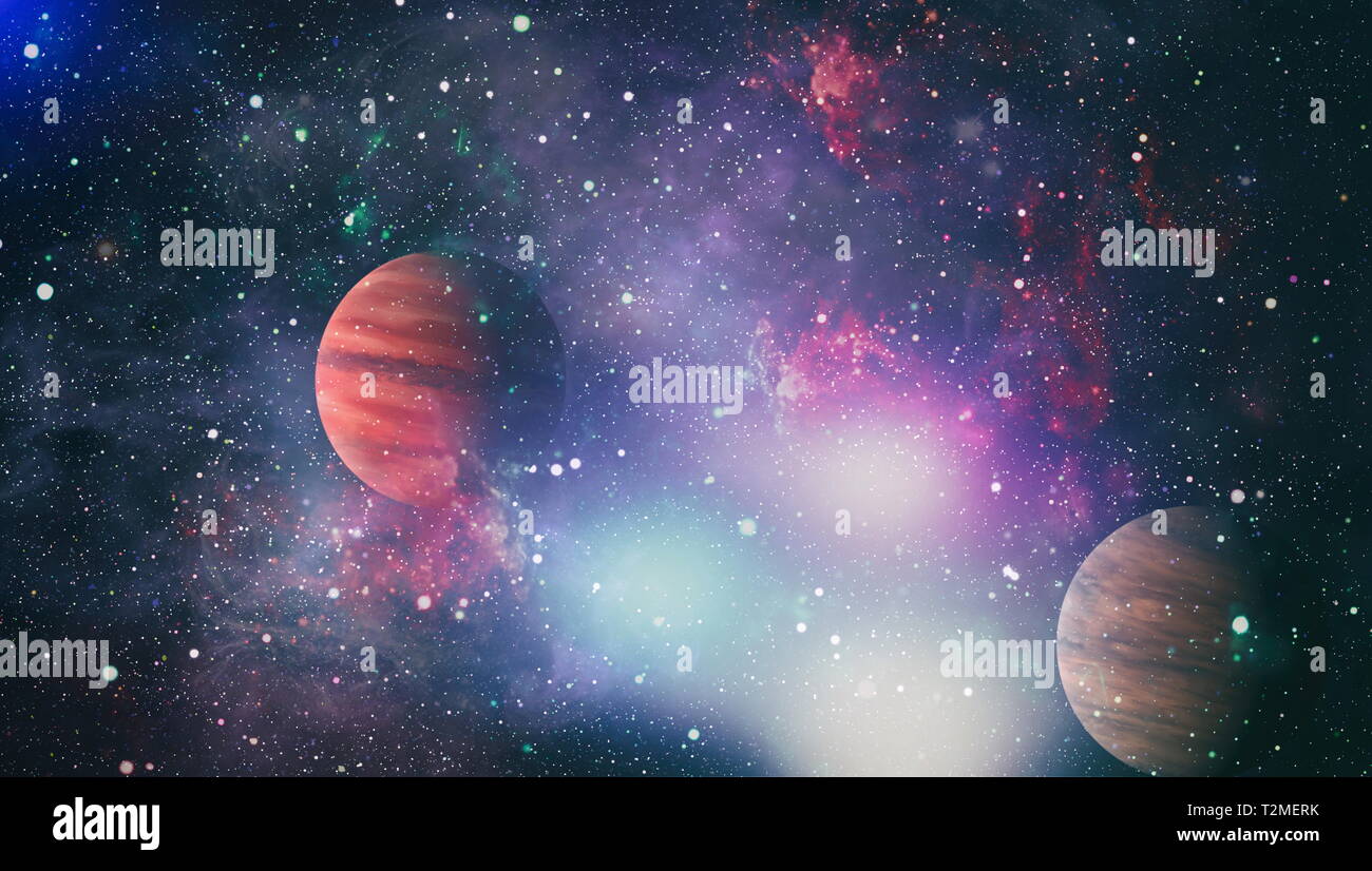 Small part of an infinite star field of space in the Universe ...
