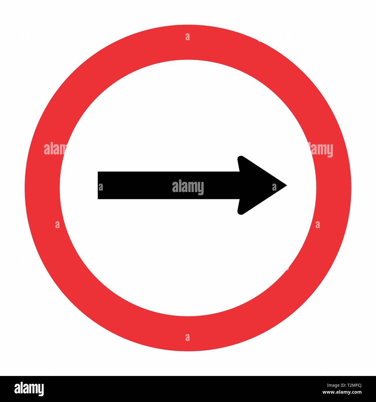 Traffic way sign on white background illustration Stock Vector Image ...