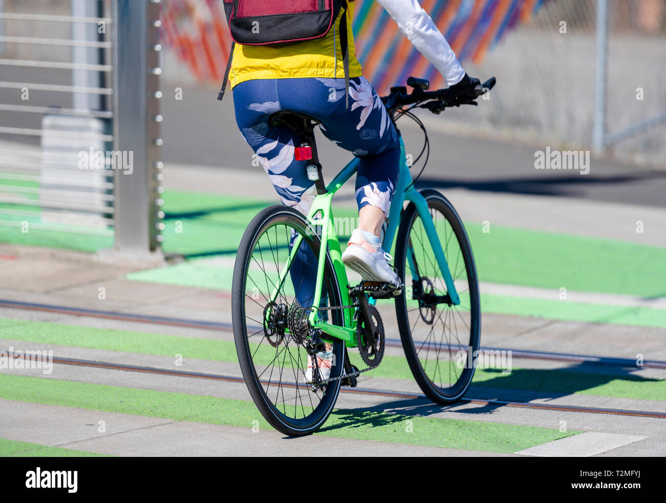 Tram rides on rails hi-res stock photography and images - Alamy