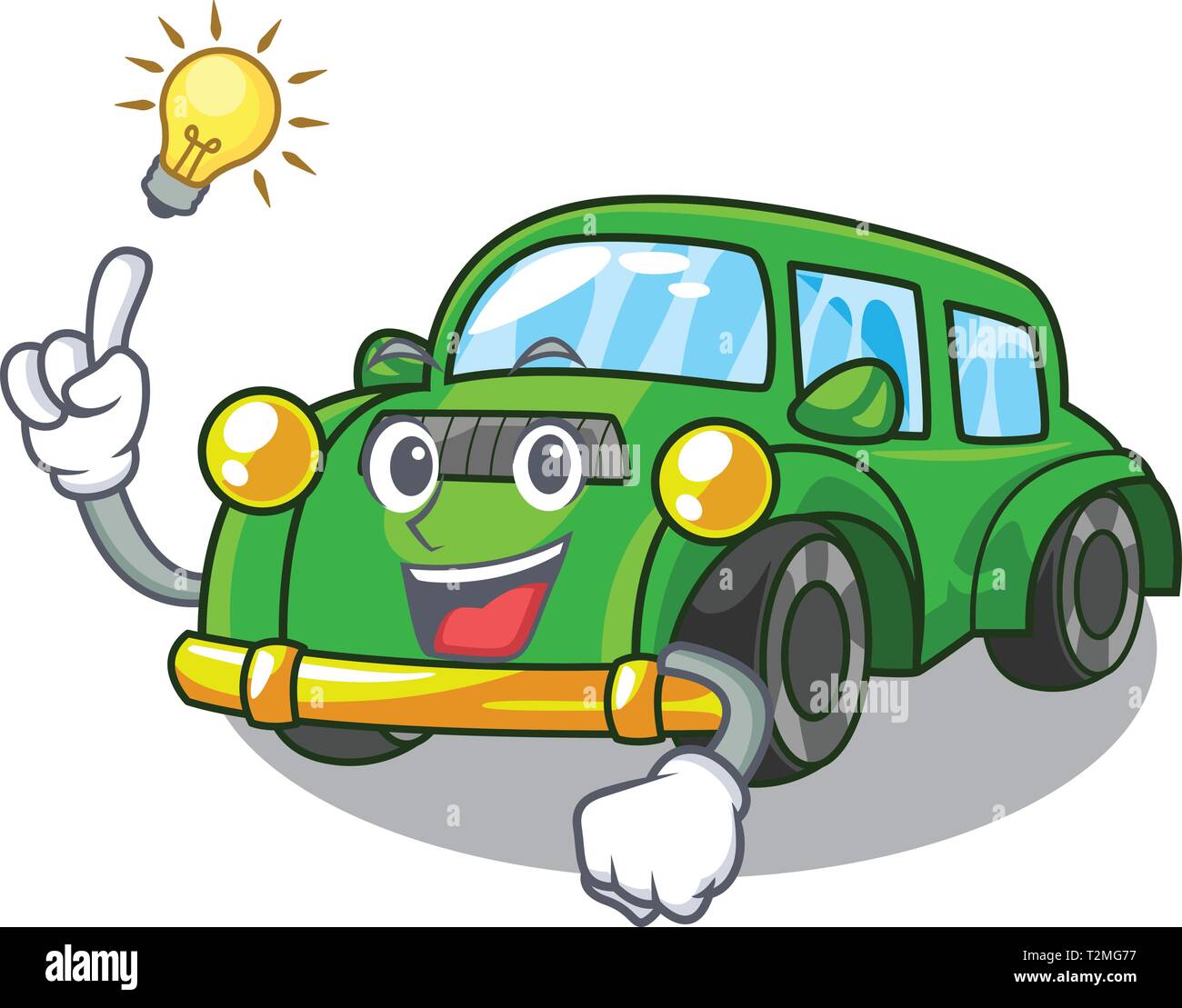 Have an idea classic car toys in cartoon shape vector illustration ...