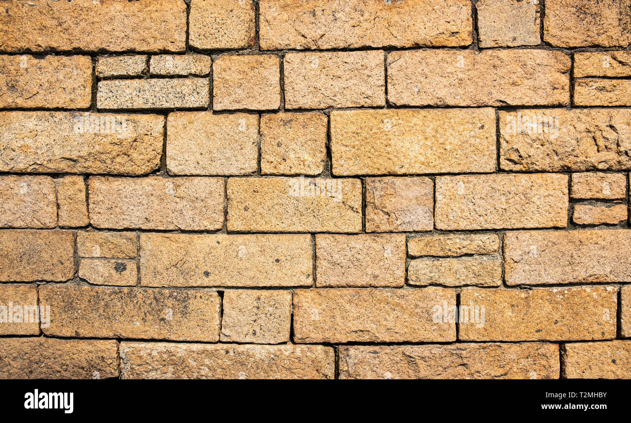 Brick wall background, stone wall Stock Photo - Alamy