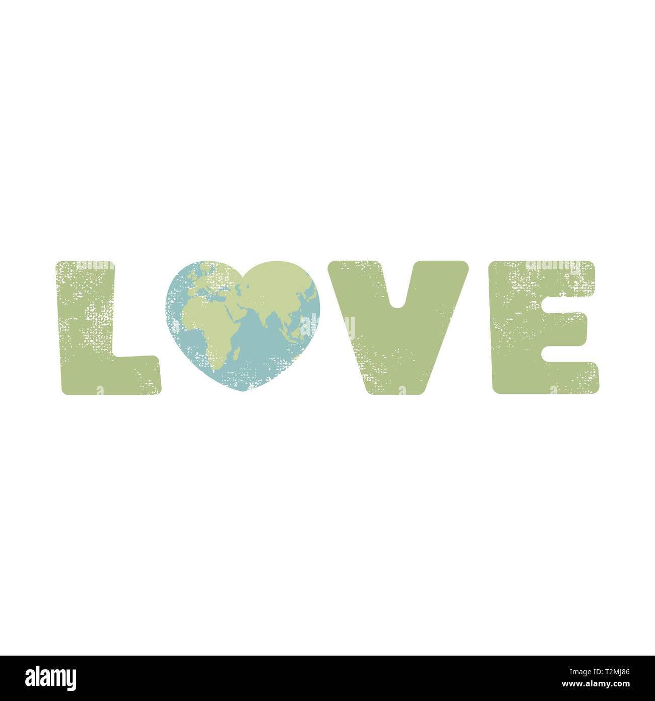 Grunge earth day logo hi-res stock photography and images - Alamy