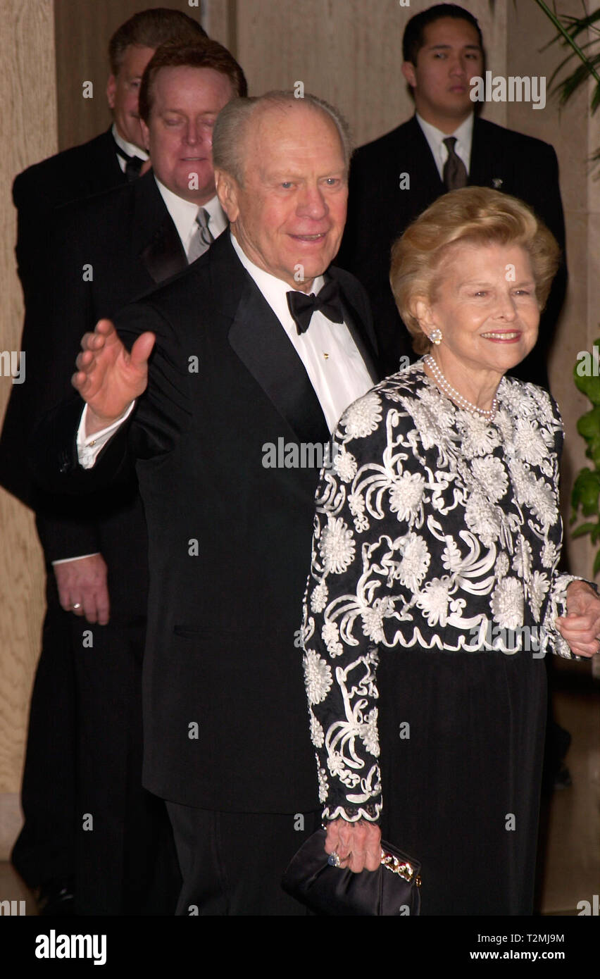 LOS ANGELES, CA. October 28, 2000: Former President Gerald R. Ford ...