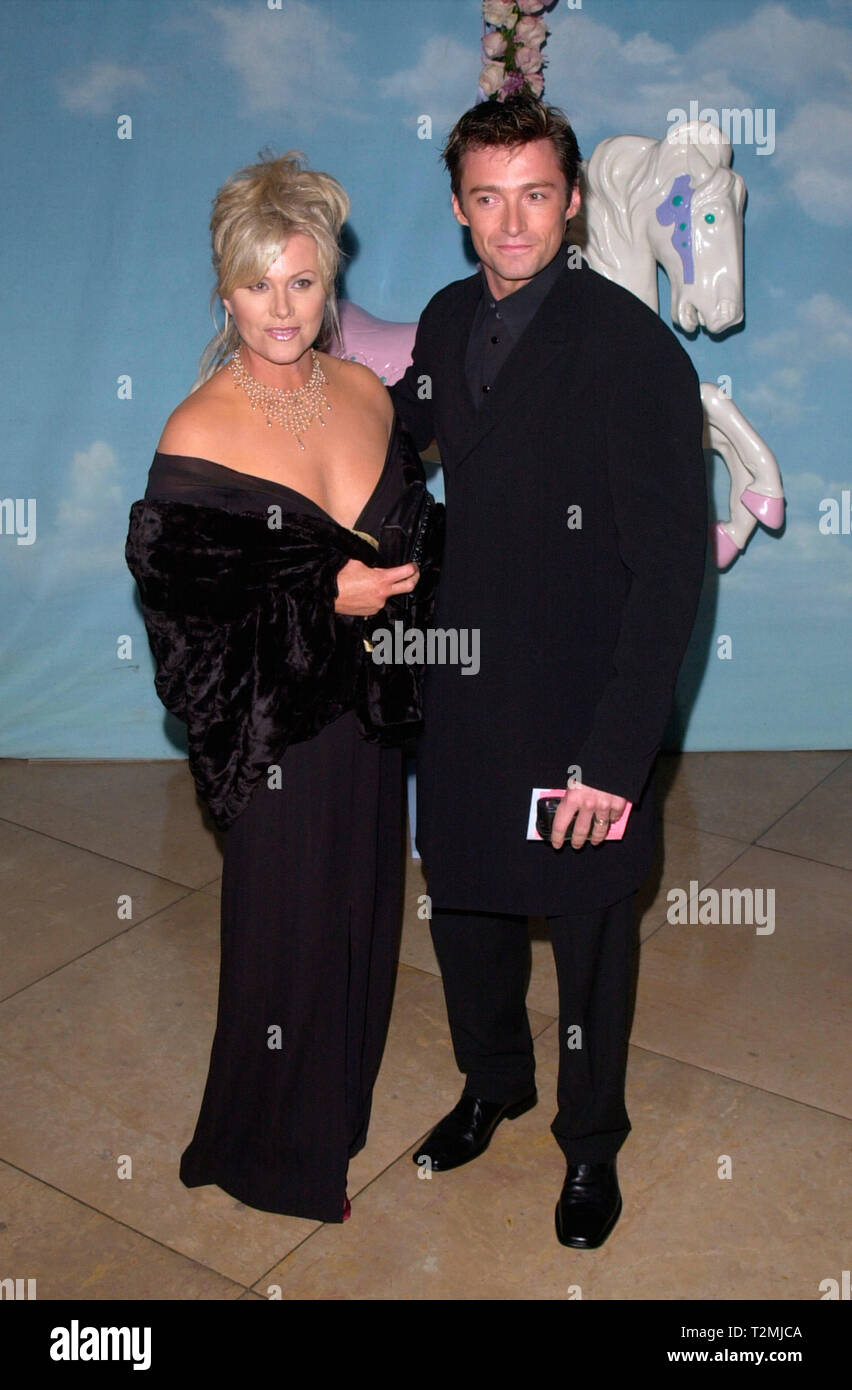 LOS ANGELES, CA. October 28, 2000: Actor Hugh Jackman & Wife Debra-Lee ...