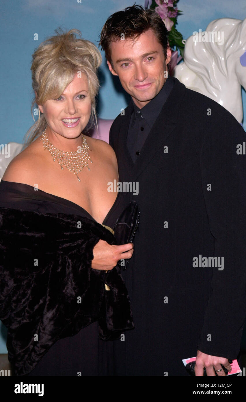 LOS ANGELES, CA. October 28, 2000: Actor Hugh Jackman & Wife Debra-Lee Jackman at the Carousel ...