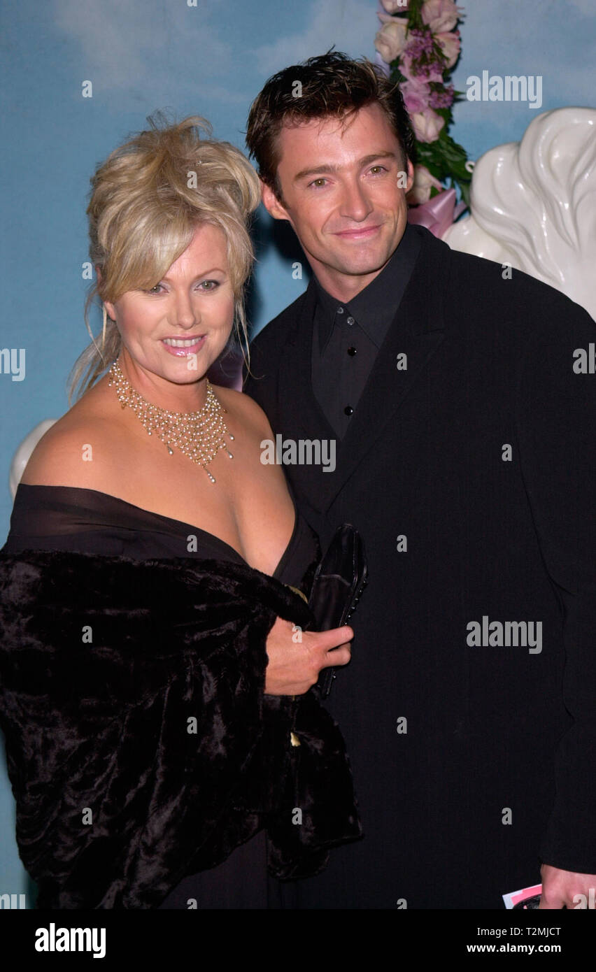 LOS ANGELES, CA. October 28, 2000: Actor Hugh Jackman & Wife Debra-Lee ...