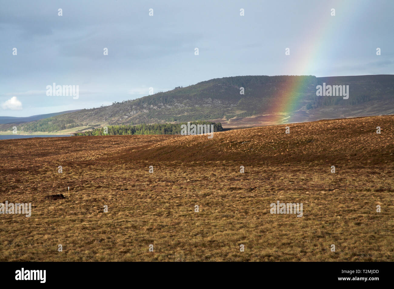 Rainbow over moorland hi-res stock photography and images - Alamy