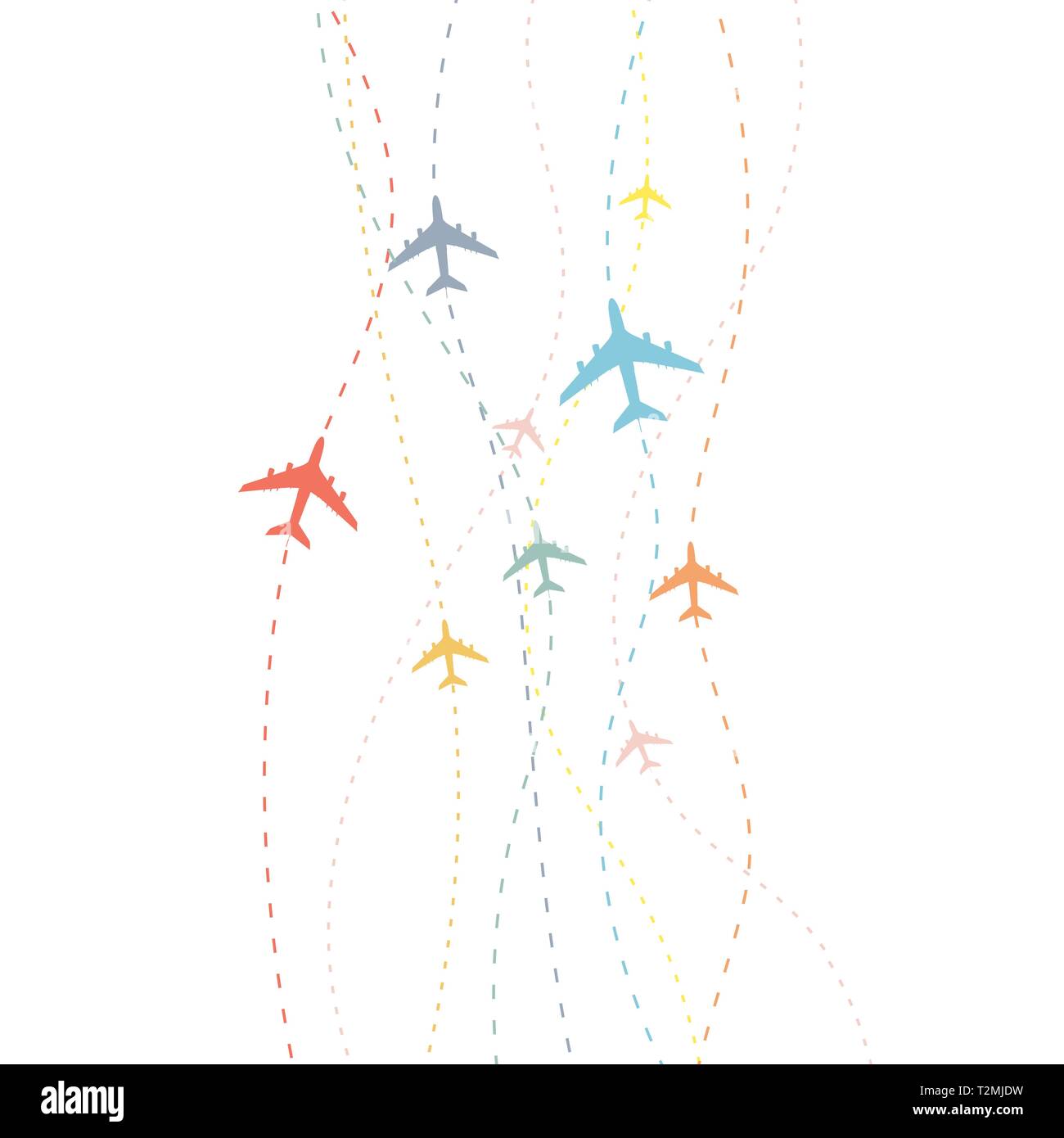 Flight paths map Stock Vector Images - Alamy