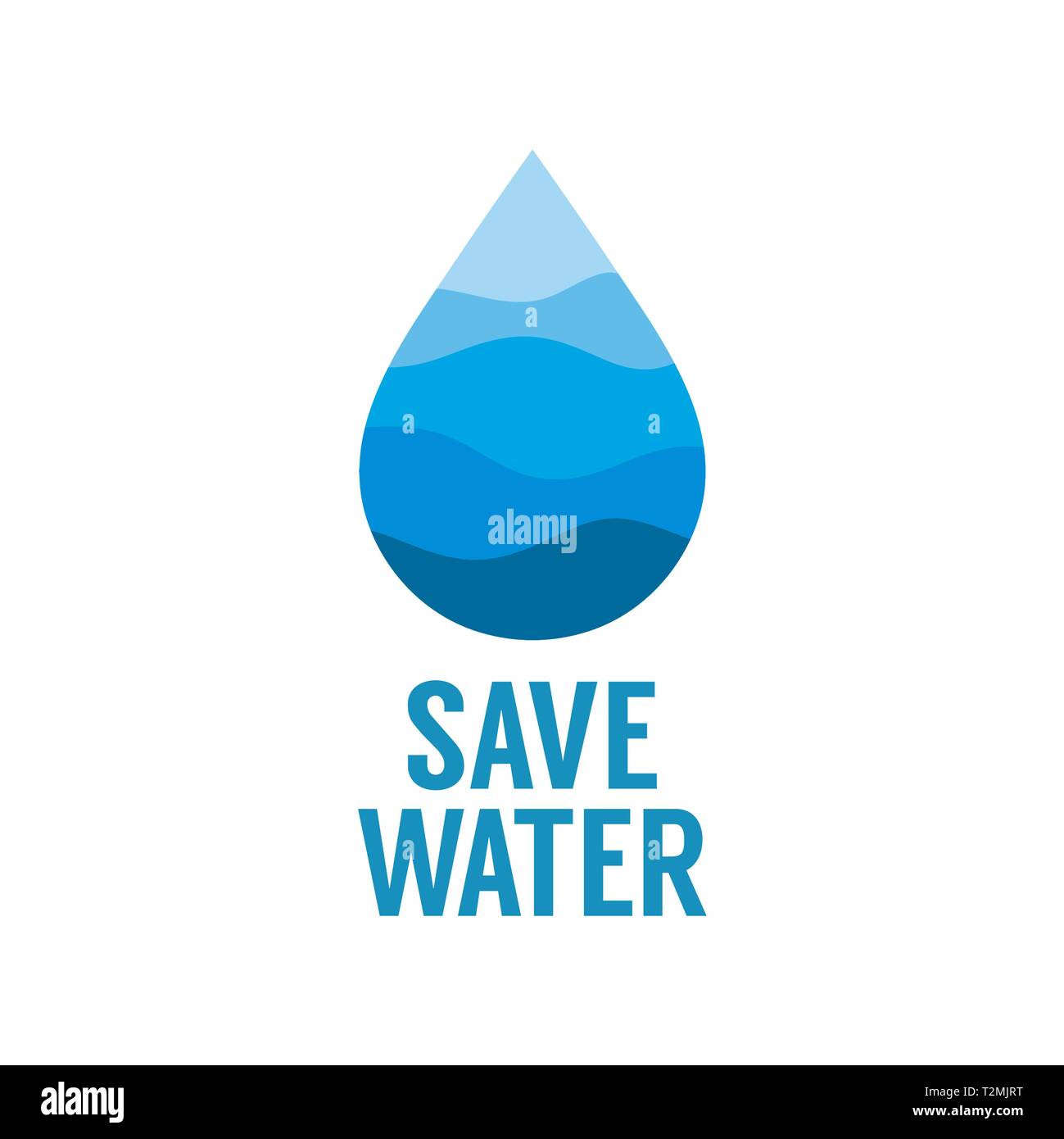 Ecology sticker save water Stock Vector Images - Alamy