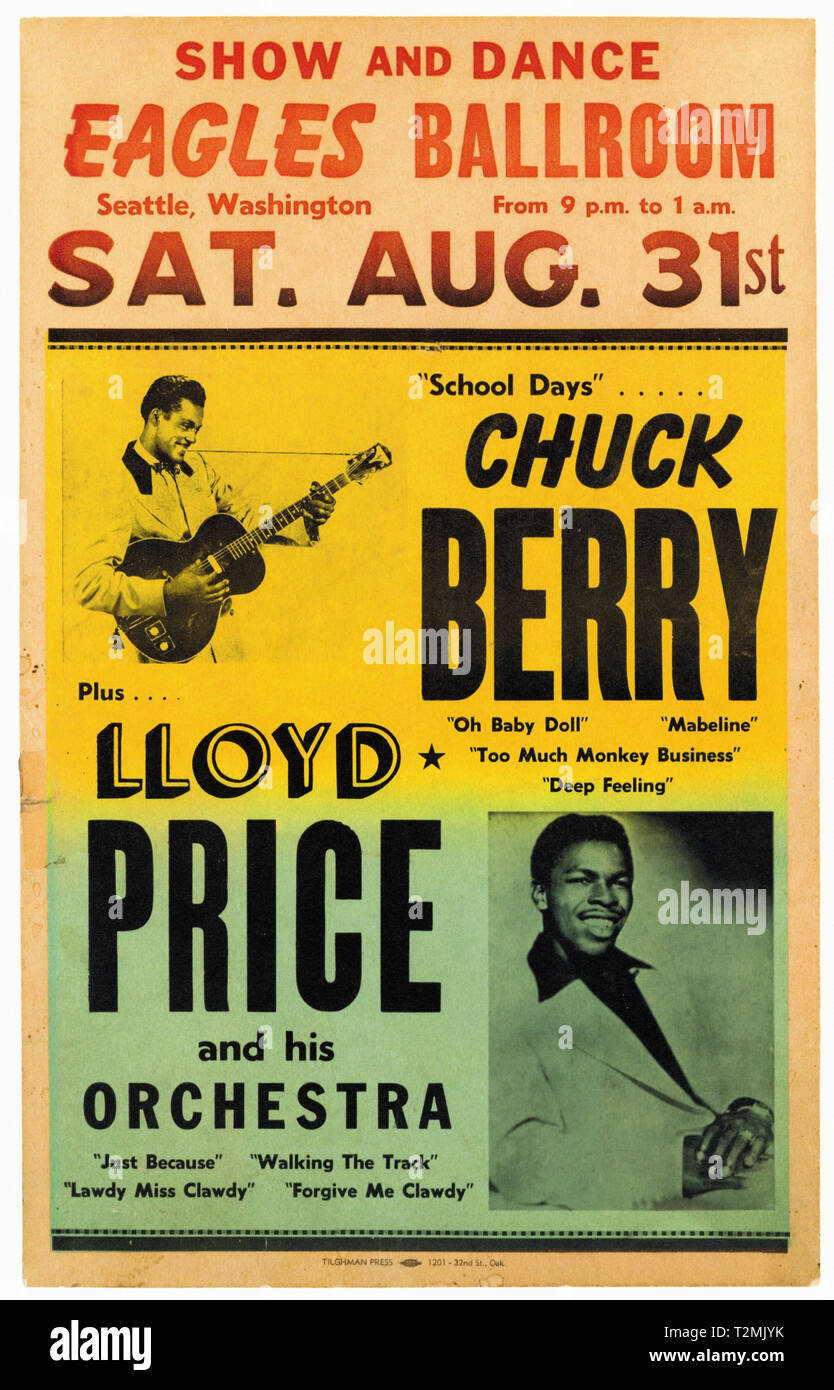 Chuck berry concert poster hi-res stock photography and images - Alamy