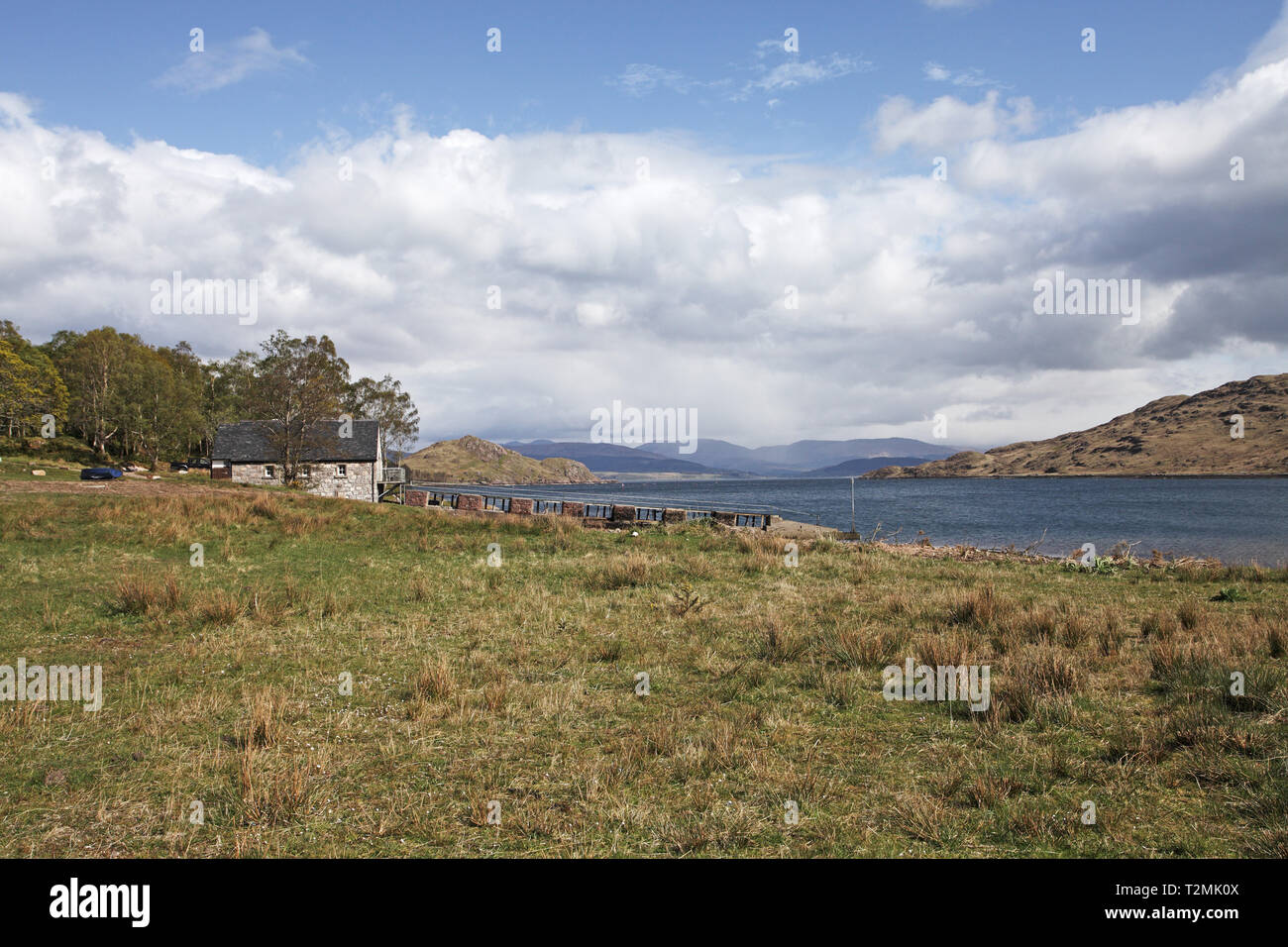 The Boathouse Restaurant beside Loch a' Choire Kingairloch Estate ...