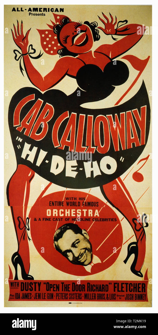Cab Calloway - Vintage concert poster Stock Photo - Alamy