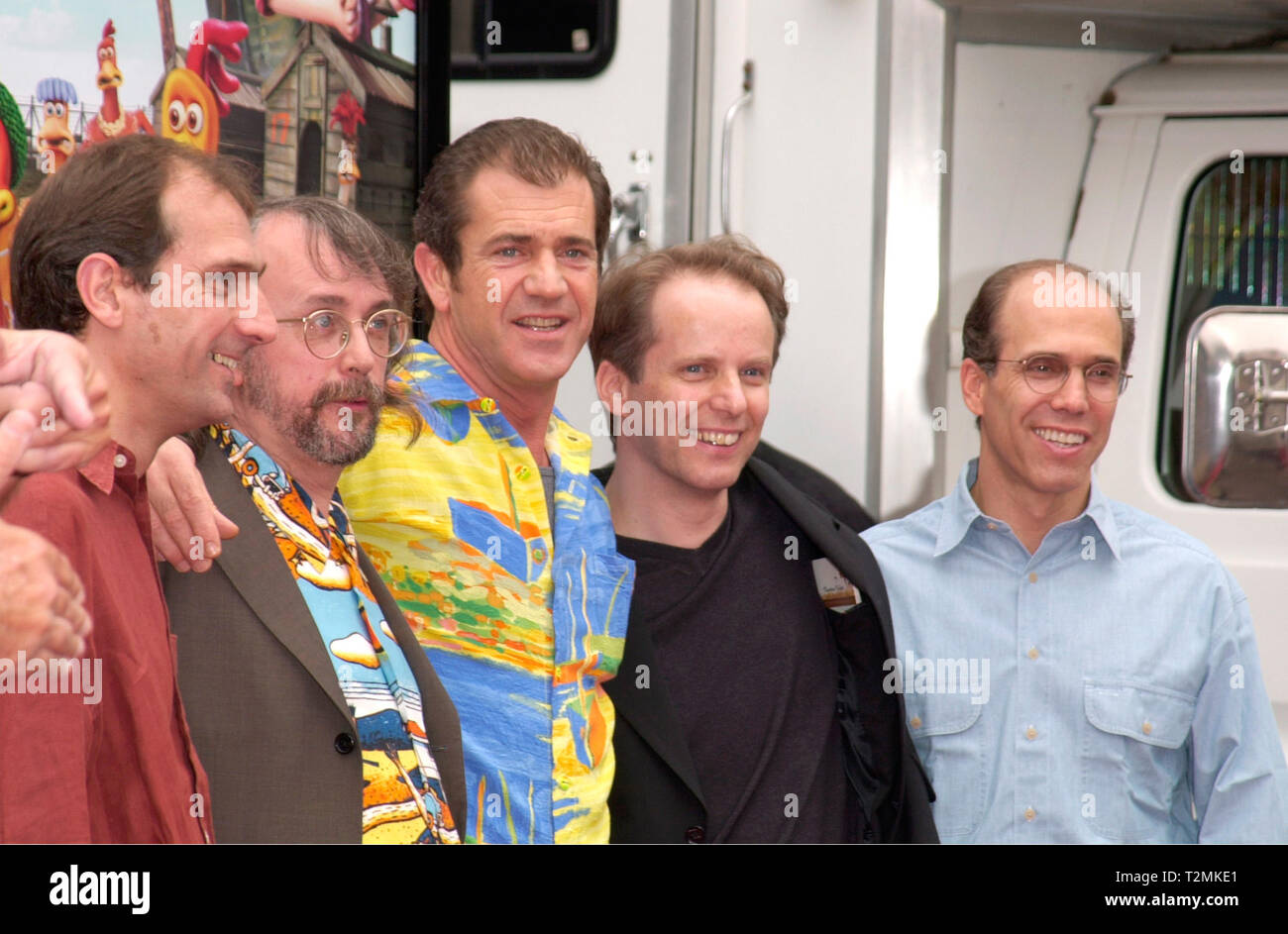 LOS ANGELES, CA. June 17, 2000: Actor Mel Gibson With Directors Peter ...
