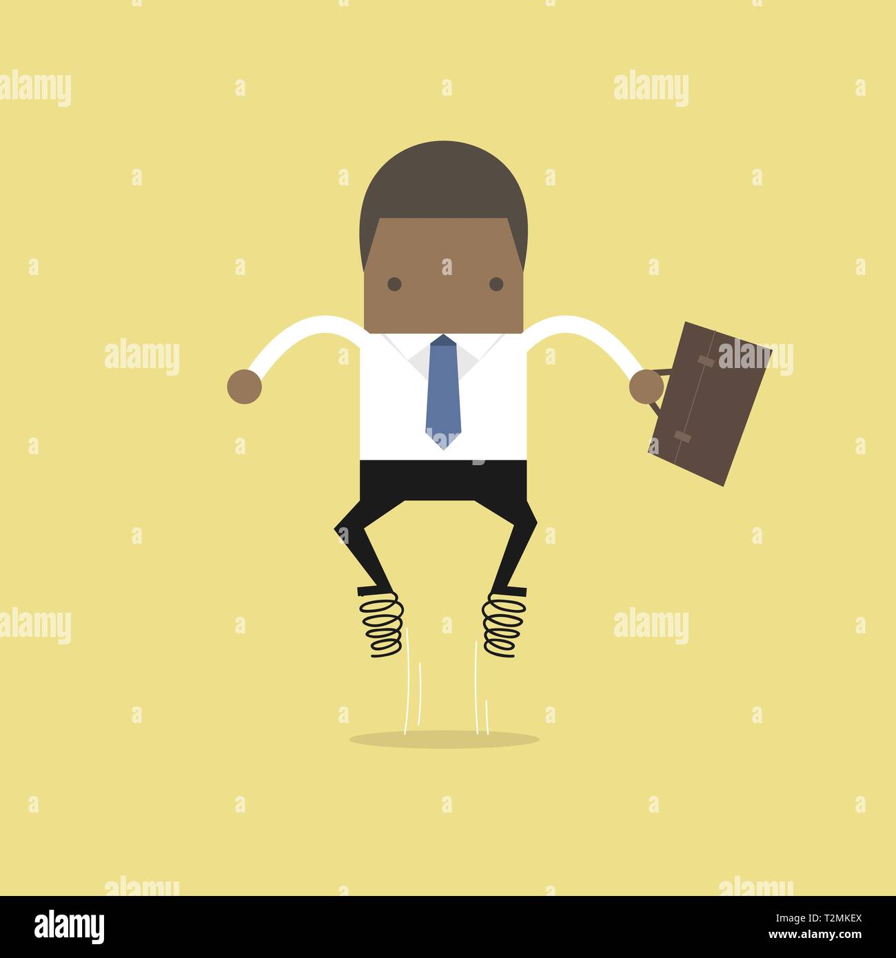 Man jumps up Stock Vector Images - Alamy