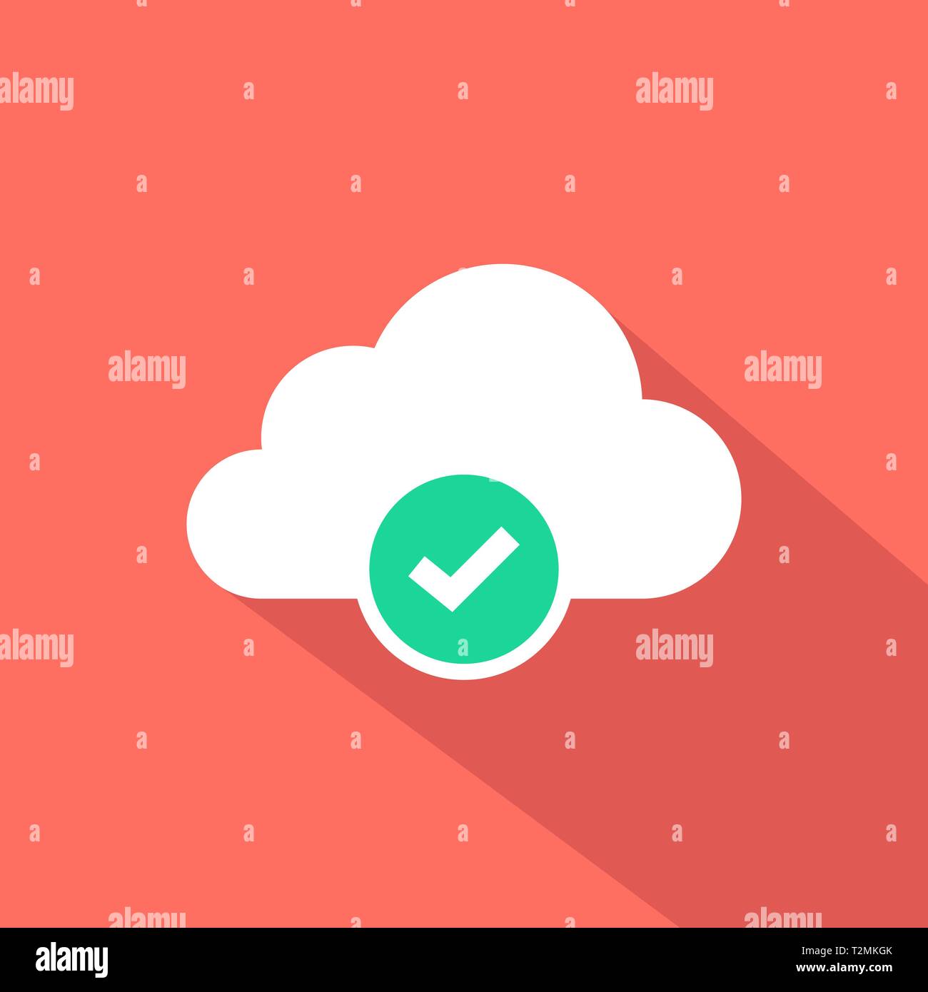 Cloud computing verified icon Stock Vector Image & Art - Alamy