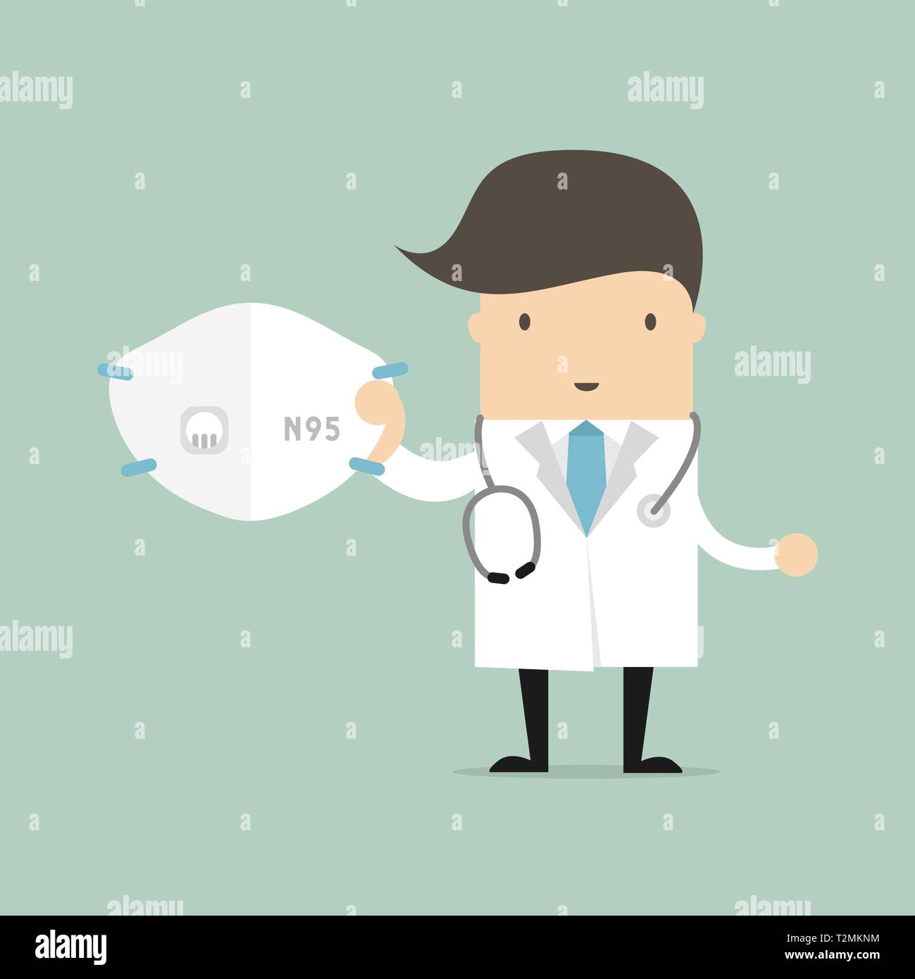 Cartoon characters doctor sick man hi-res stock photography and images ...