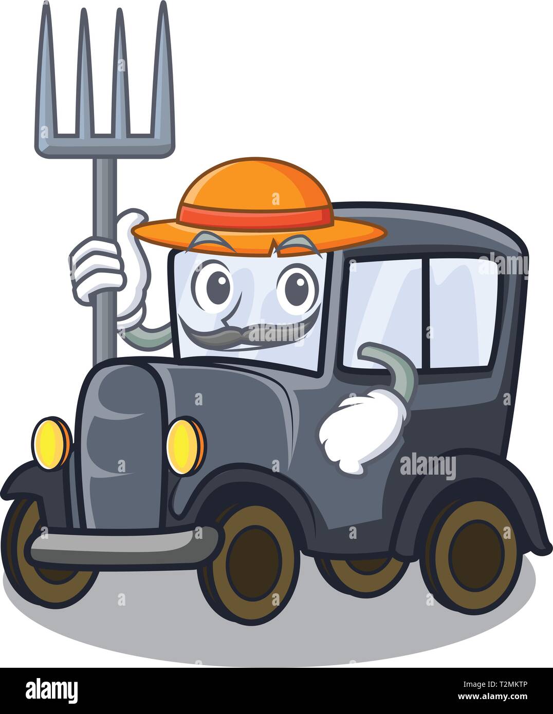 Cartoon old fashioned car character hi-res stock photography and images ...