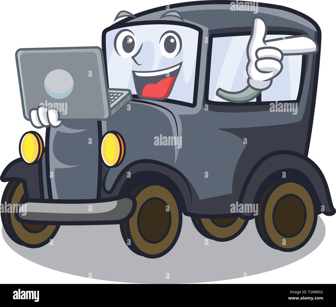 Cartoon old fashioned car character hi-res stock photography and images ...