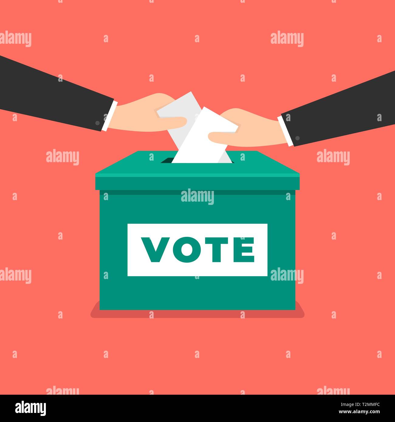 Voting illustration company Stock Vector Images - Alamy