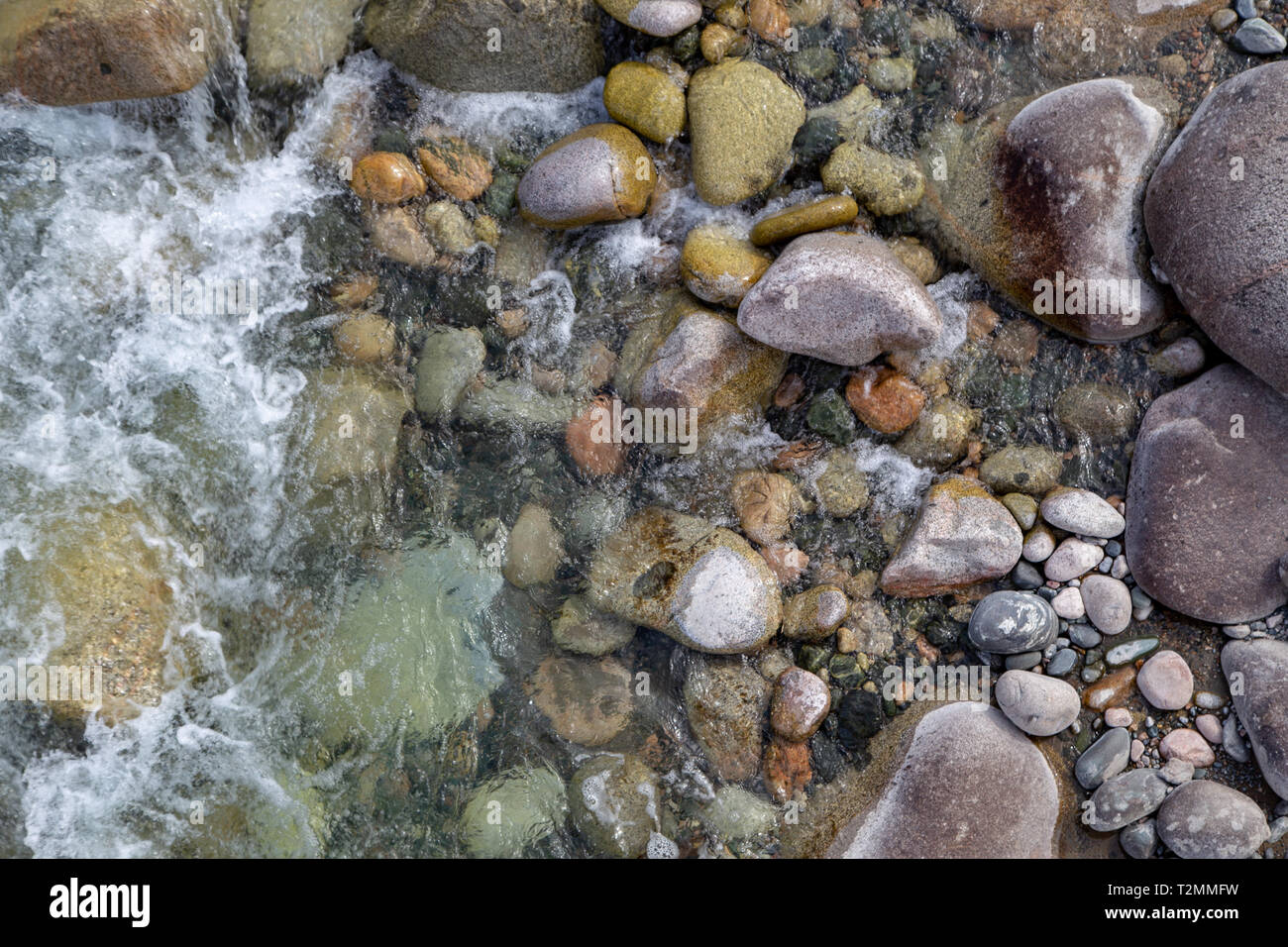 Water in the mountain raging river. Beautiful natural background of ...