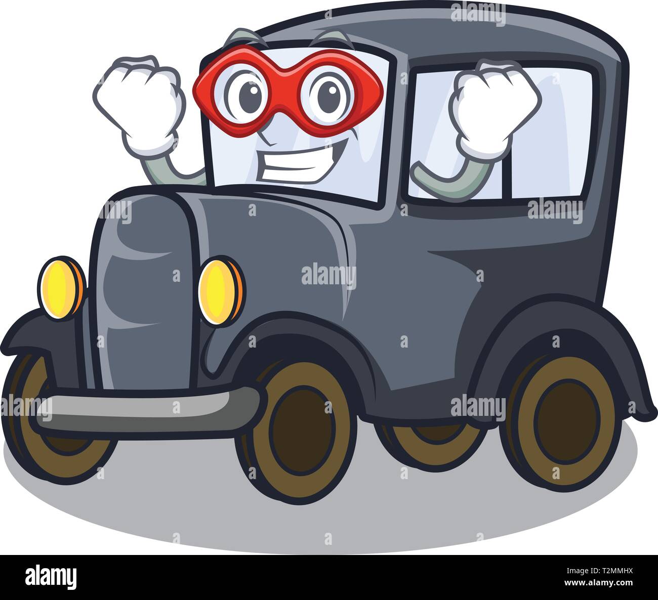 Old rusty cartoon car Stock Vector Images - Alamy
