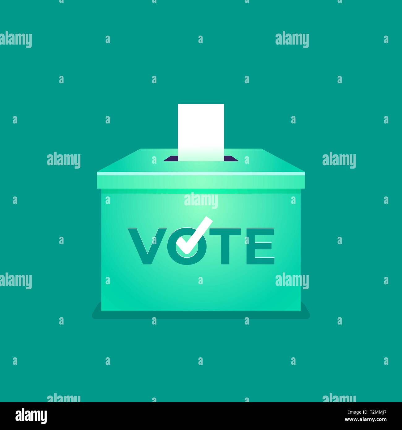 Polling place ballot box Stock Vector Images - Alamy
