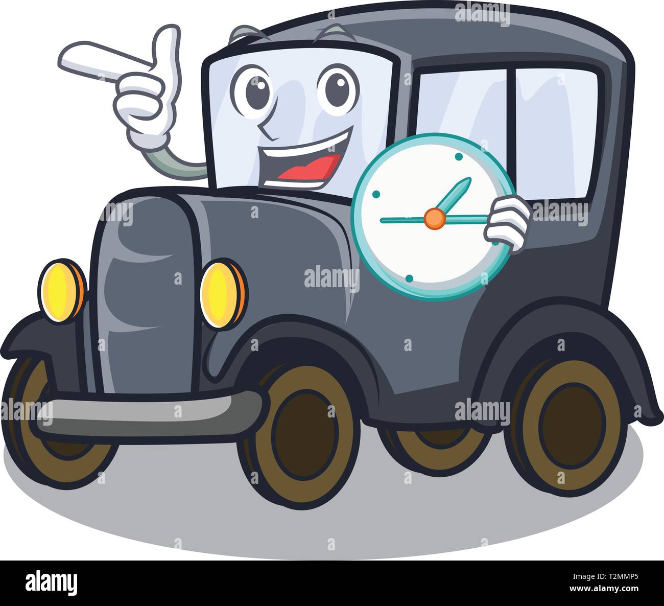 Antique automobile clock Stock Vector Images - Alamy