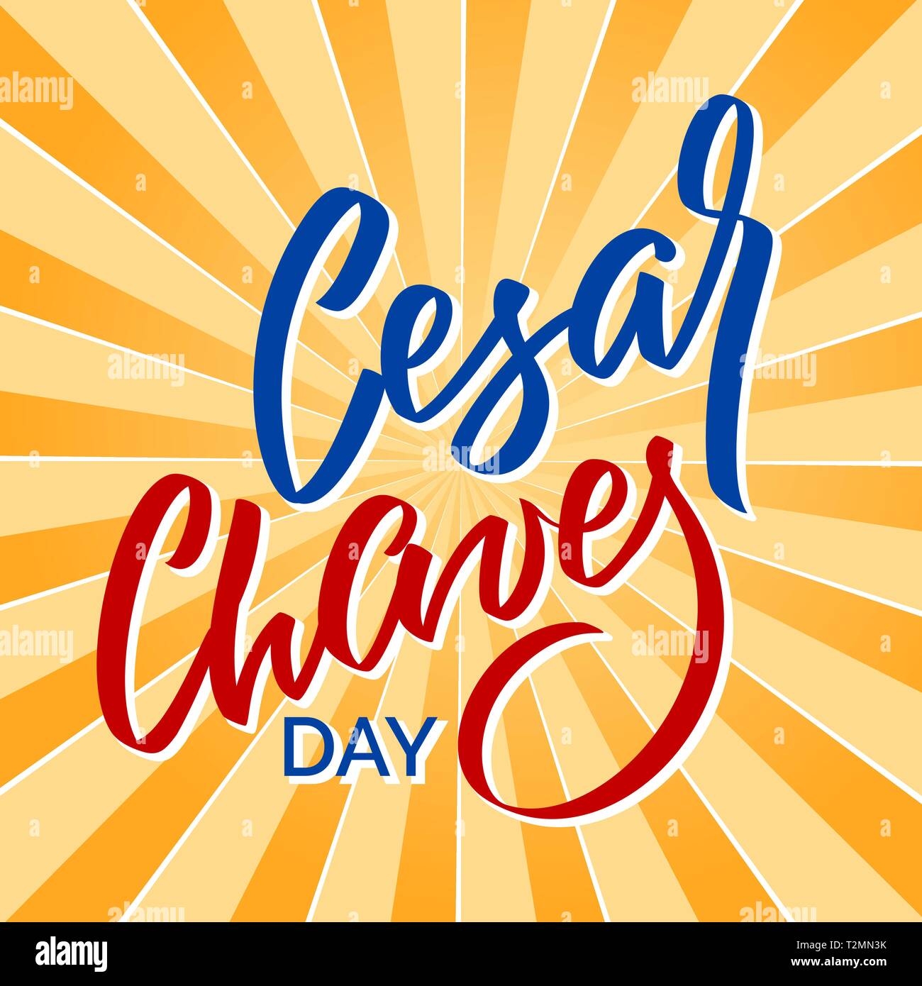 Cesar Chaves day - vector typography, calligraphy, lettering, hand ...