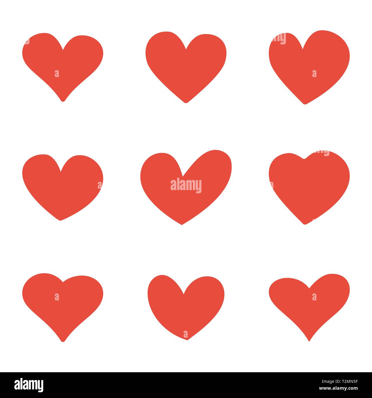 Hand drawn hearts set. Design element for Valentines Day, wedding ...
