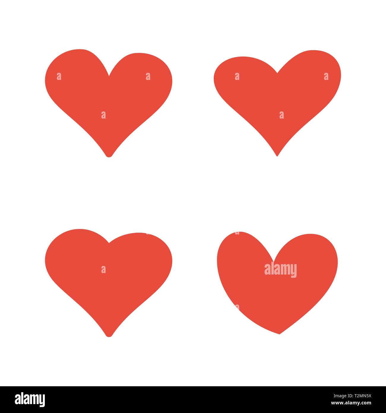 Hand drawn hearts set. Design element for Valentines Day, wedding ...