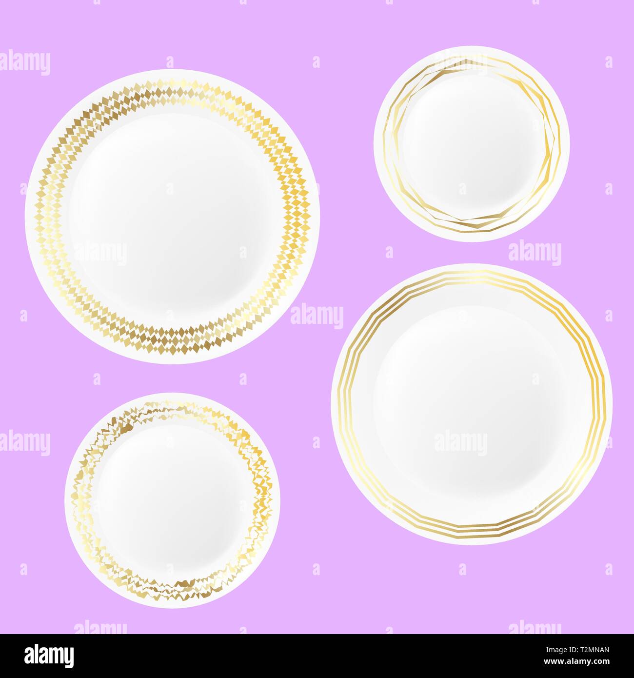 Filigree plate Stock Vector Images - Alamy