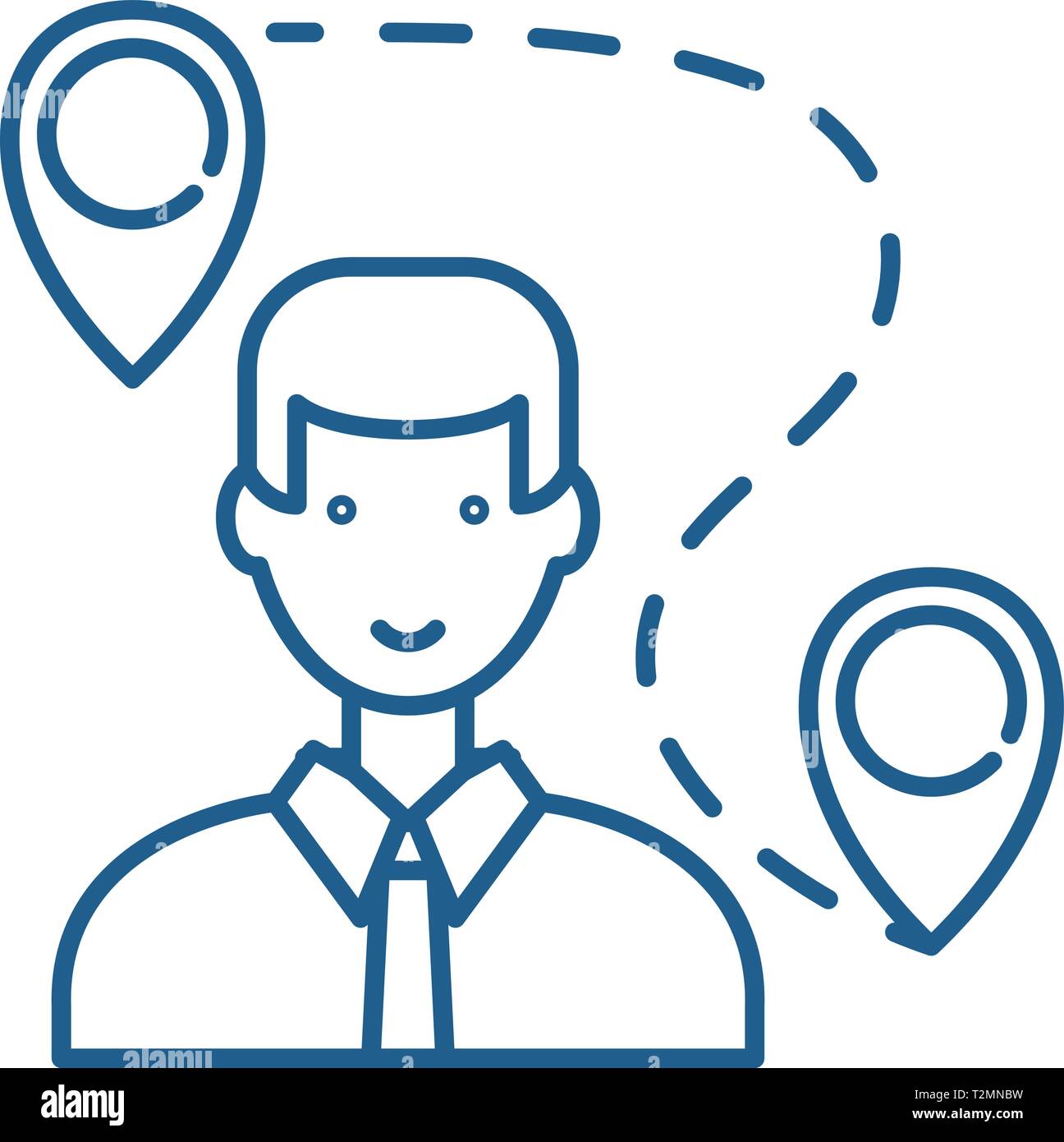 Search for a solution line concept icon. Search for a solution flat ...