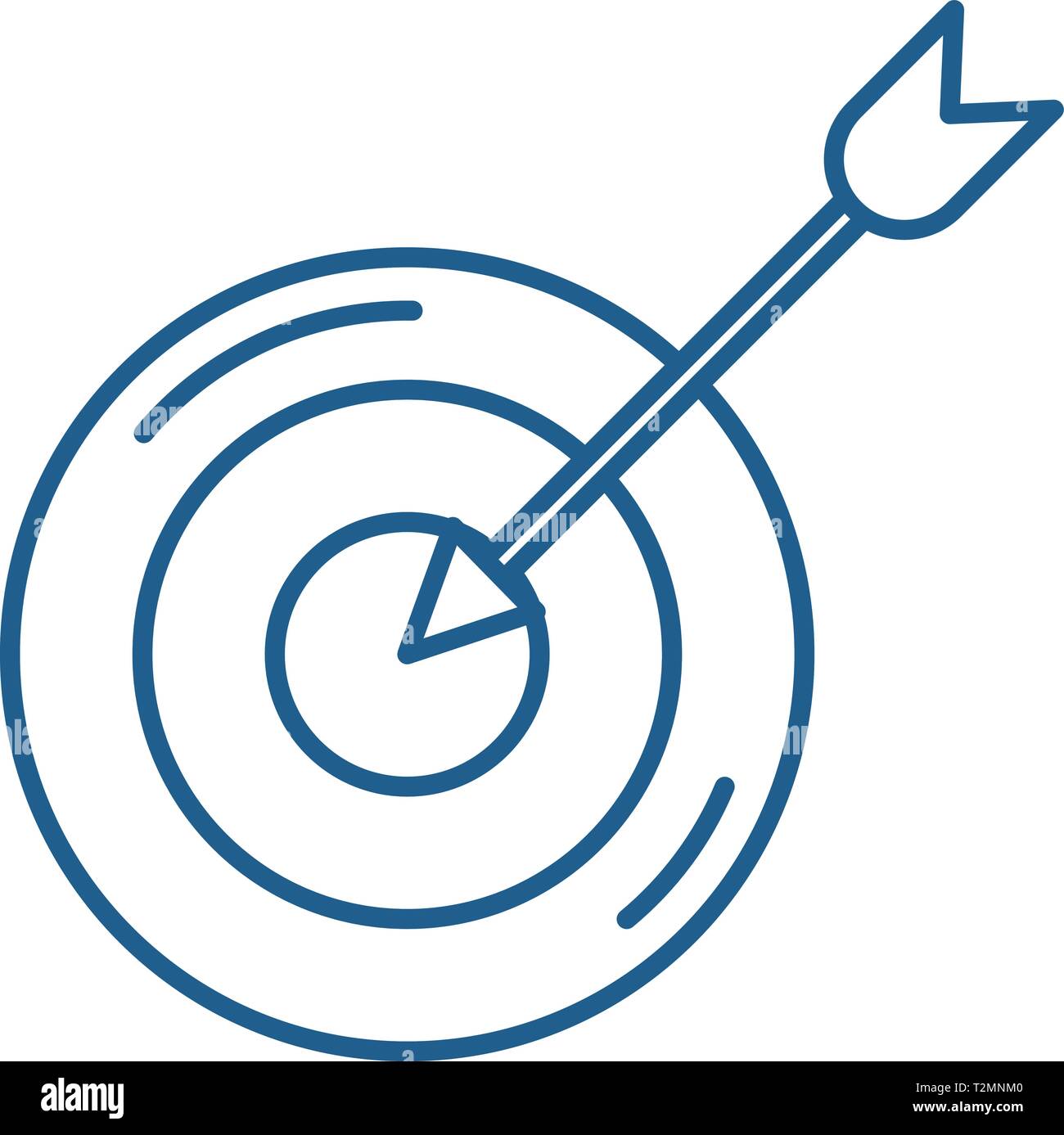 Sporting goal line concept icon. Sporting goal flat vector website sign ...