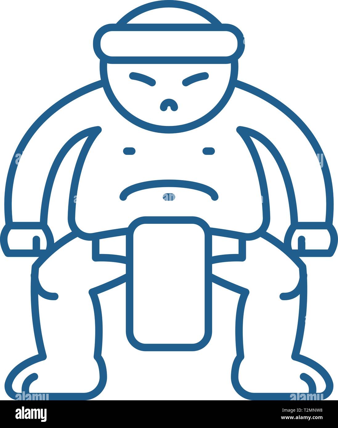 Illustration sumo wrestler rikishi hi-res stock photography and images ...