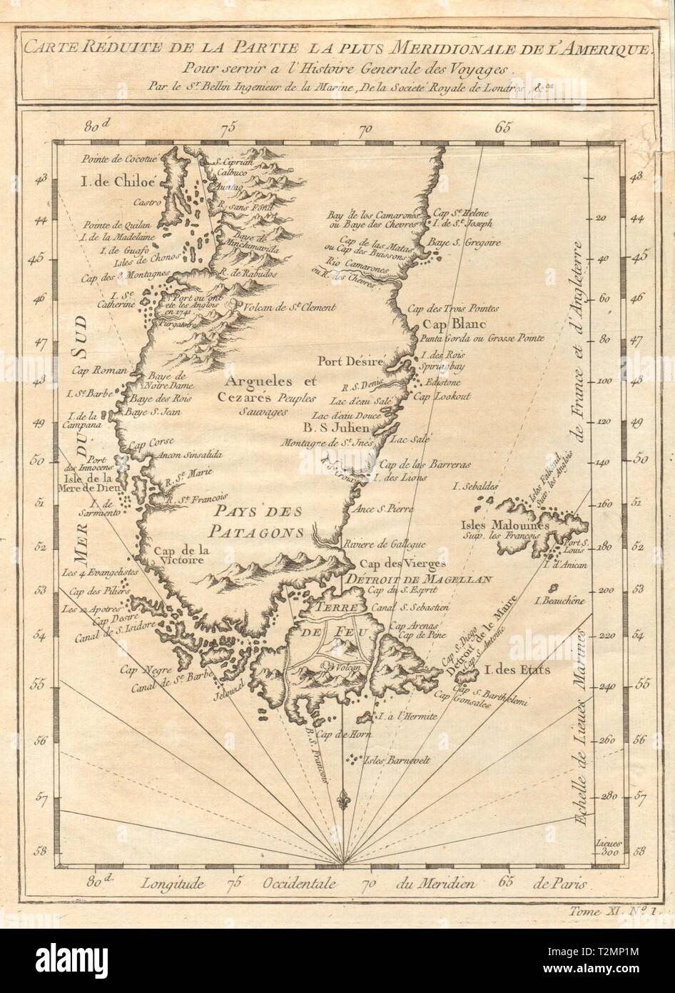 Bellin map america hi-res stock photography and images - Alamy