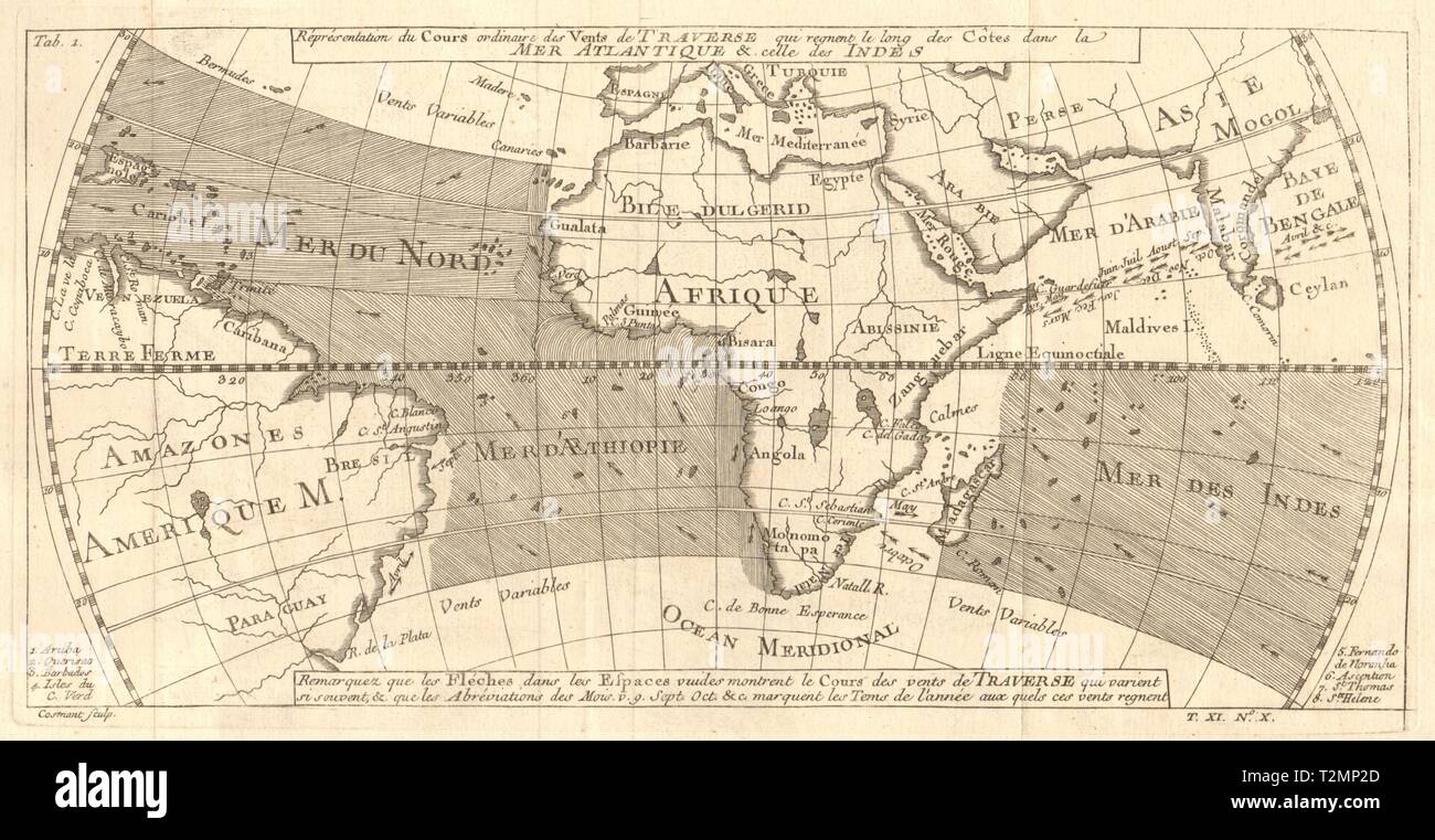 Trade winds map hi-res stock photography and images - Alamy