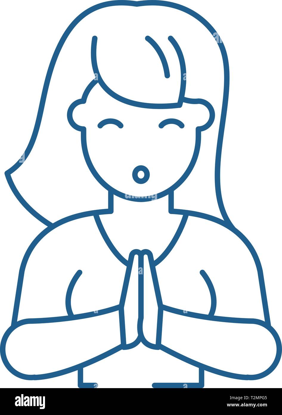 Vulnerability line concept icon. Vulnerability flat vector website sign ...