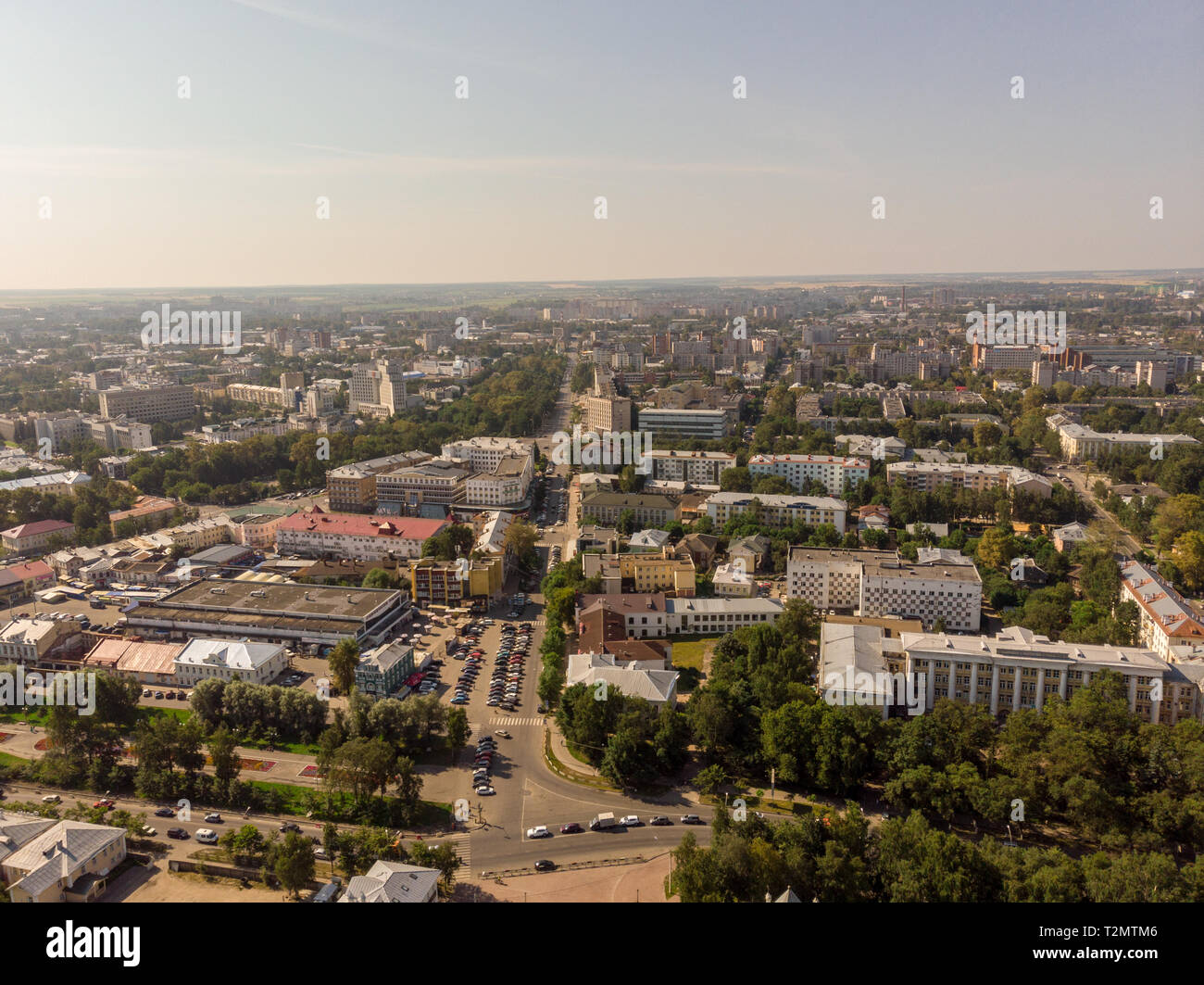 Top aerial view highway city hi-res stock photography and images - Alamy