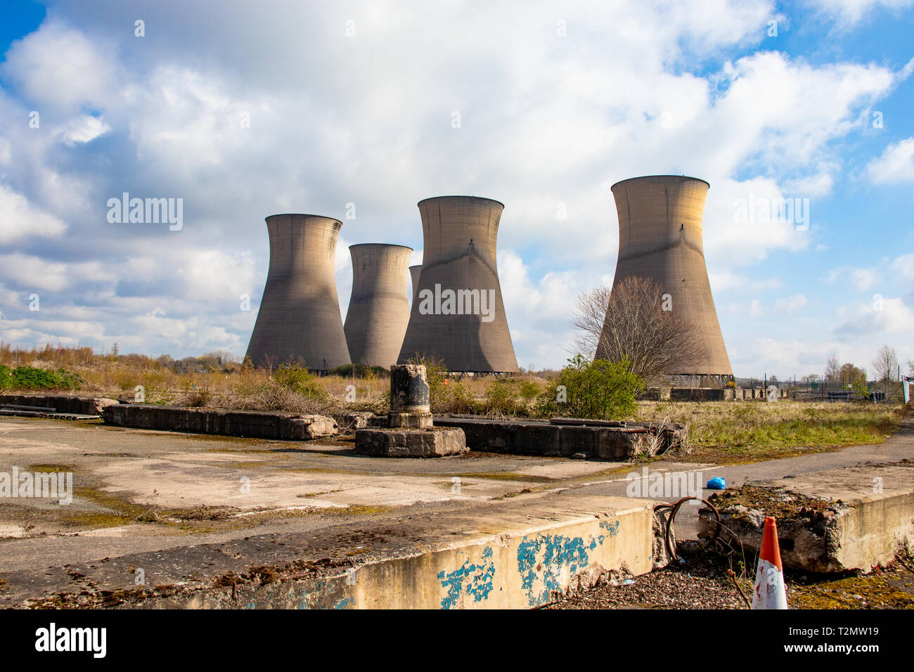 Willington Power Station Decommissioned Derelict Cooling Towers ...