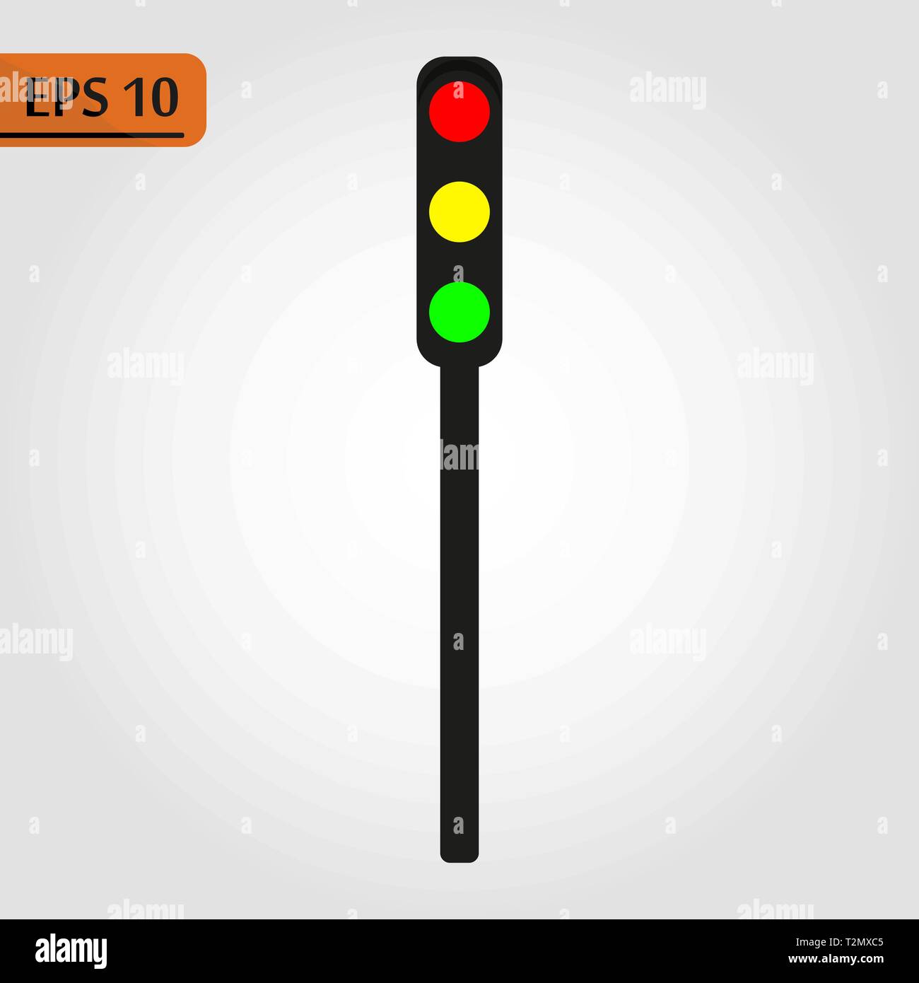 Traffic Light symbol on light background. illustration. Simple road ...
