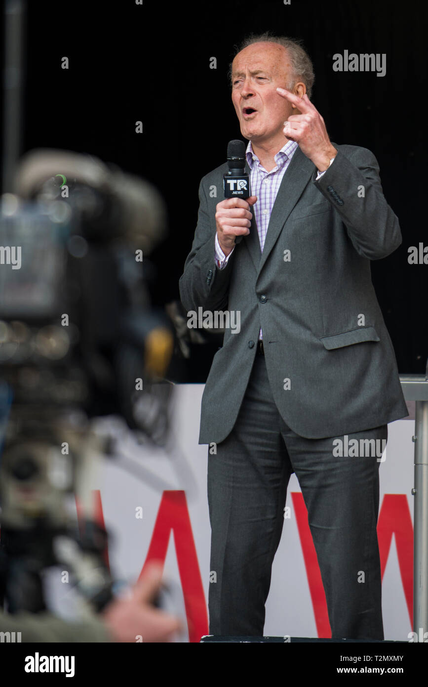 Alan Craig, speaking at the UKIP rally on March 29th 2019 along ...