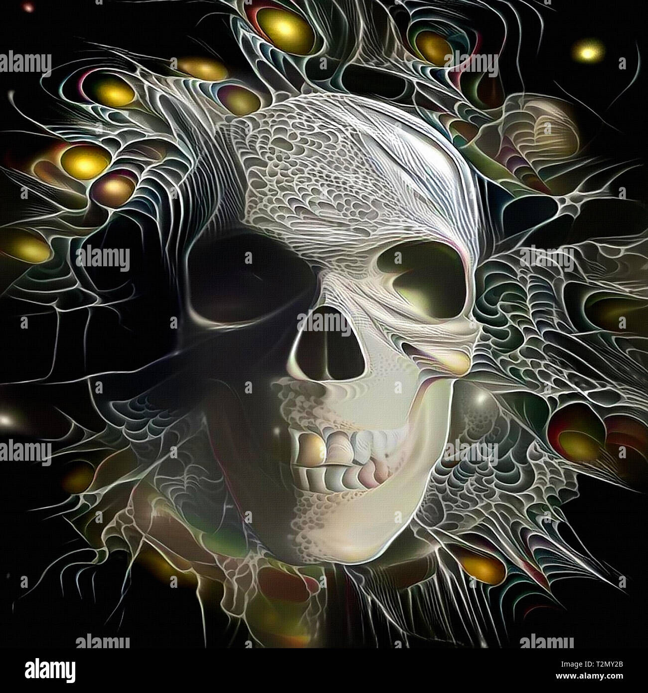 Skull Design in Gothic style Stock Photo - Alamy