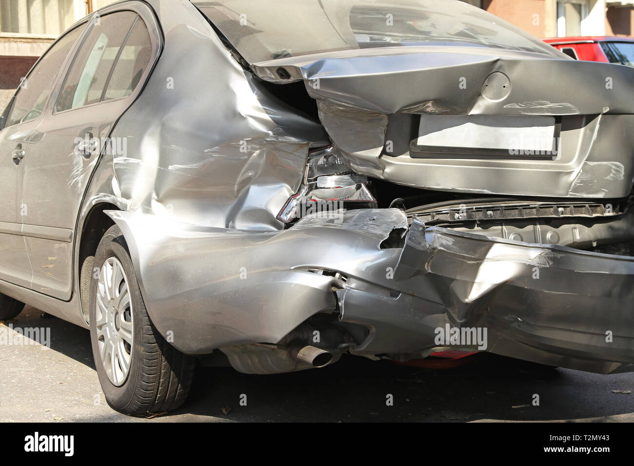 Car from behind hi-res stock photography and images - Alamy