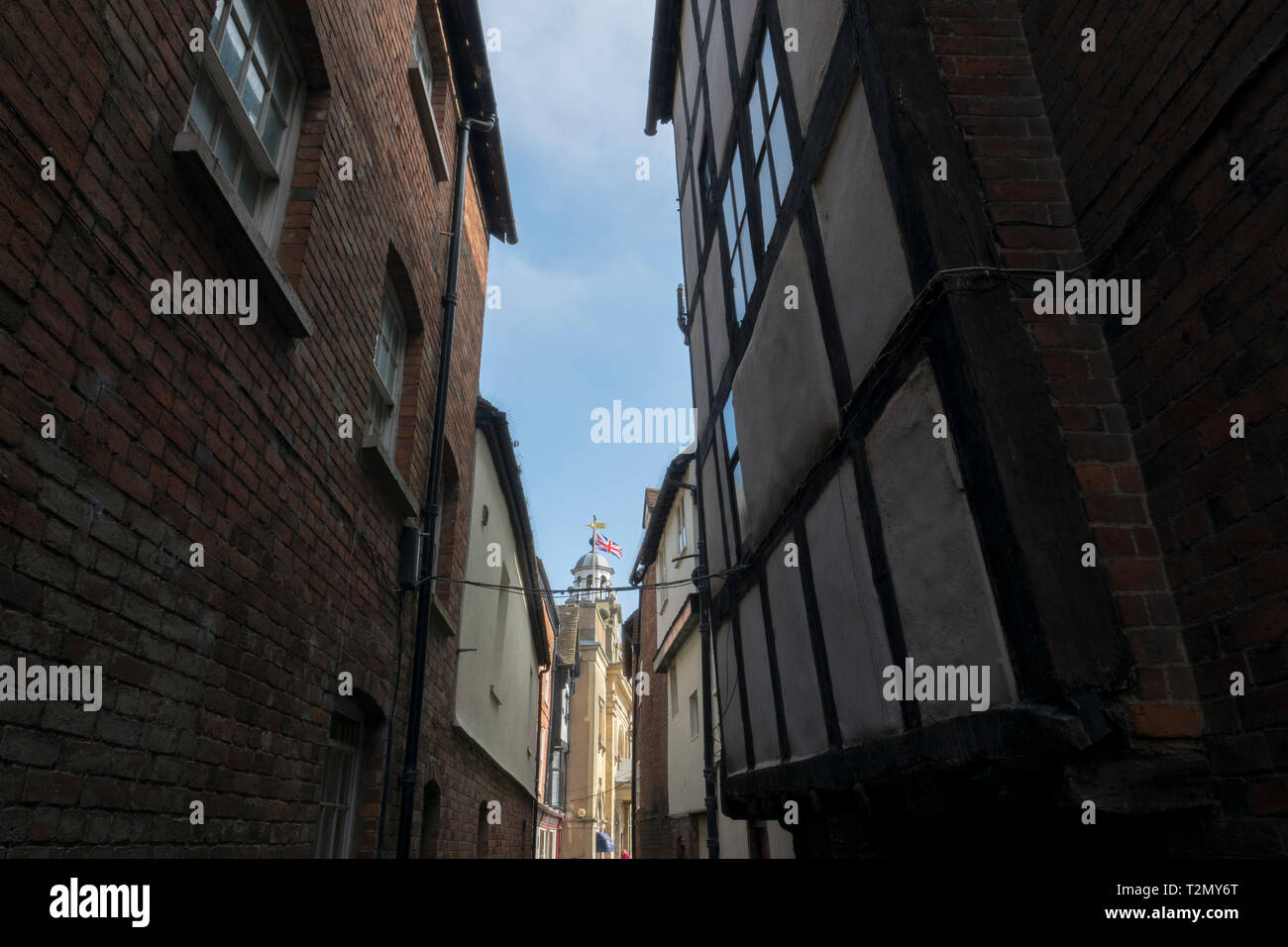 Old Alley Ludlow Stock Photo - Alamy