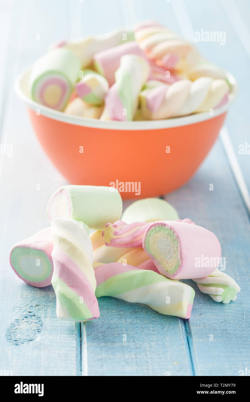 Blue marshmallow twist hi-res stock photography and images - Alamy