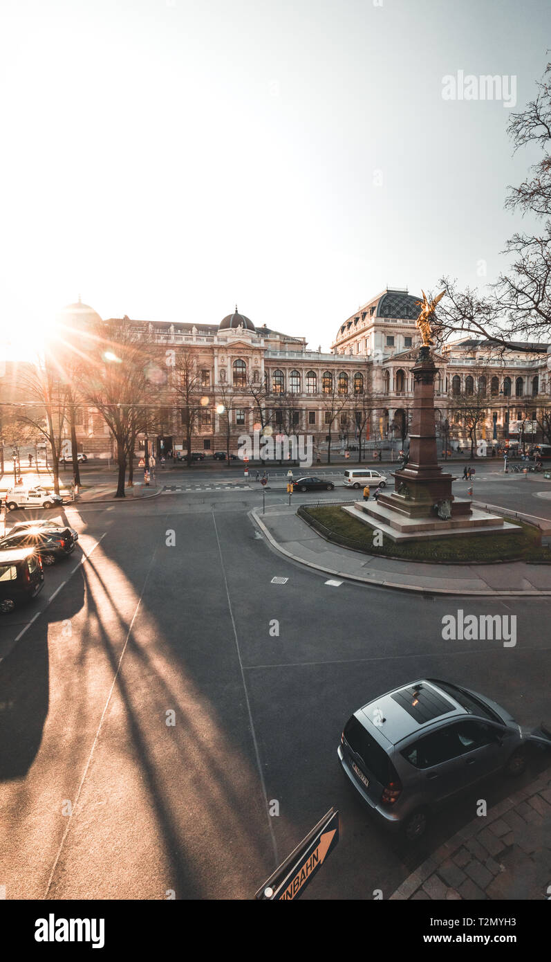 View of the University of Vienna Universitat Wien with Liebenberg ...
