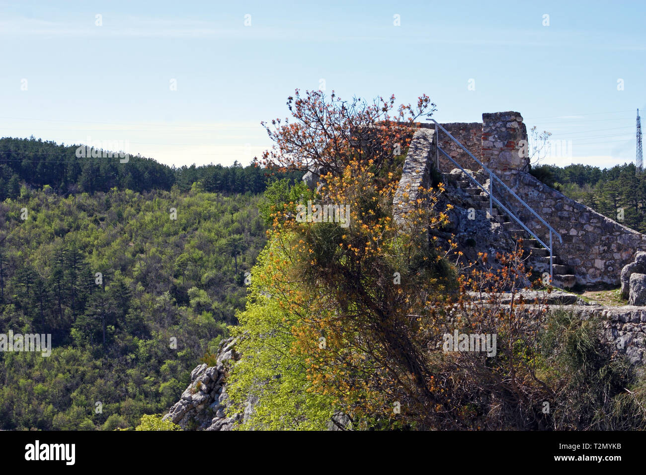 Part of the fortress of Knin, second largest military fortification in ...