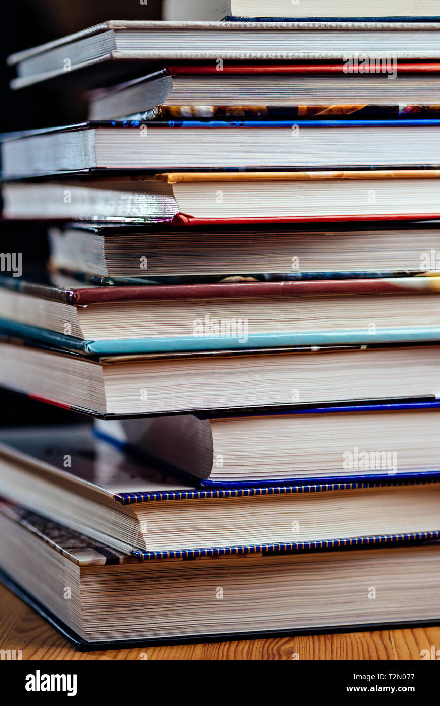 Piled up desk hi-res stock photography and images - Alamy