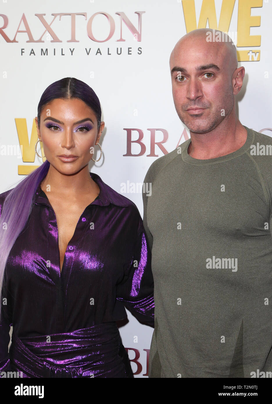 West Hollywood, Ca. 2nd Apr, 2019. Natalie Eva Marie, Jonathan Coyle ...