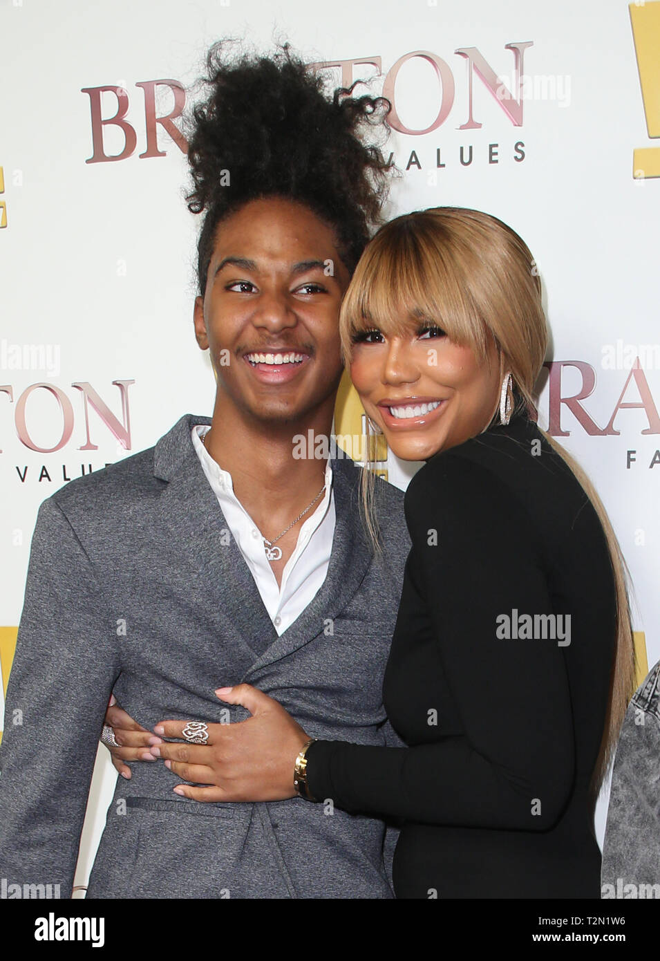 West Hollywood, Ca. 2nd Apr, 2019. Tamar Braxton, Diezel Ky Braxton ...